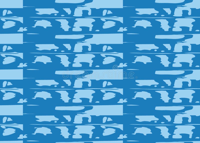 Vector Texture Background, Seamless Pattern. Hand Drawn, Blue Colors ...