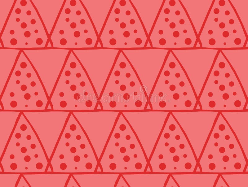 Vector Texture Background, Seamless Pattern. Hand Drawn, Red Colors ...