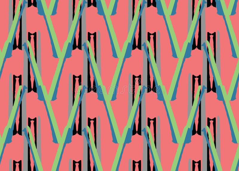 Vector Texture Background, Seamless Pattern. Hand Drawn, Red, Grey ...