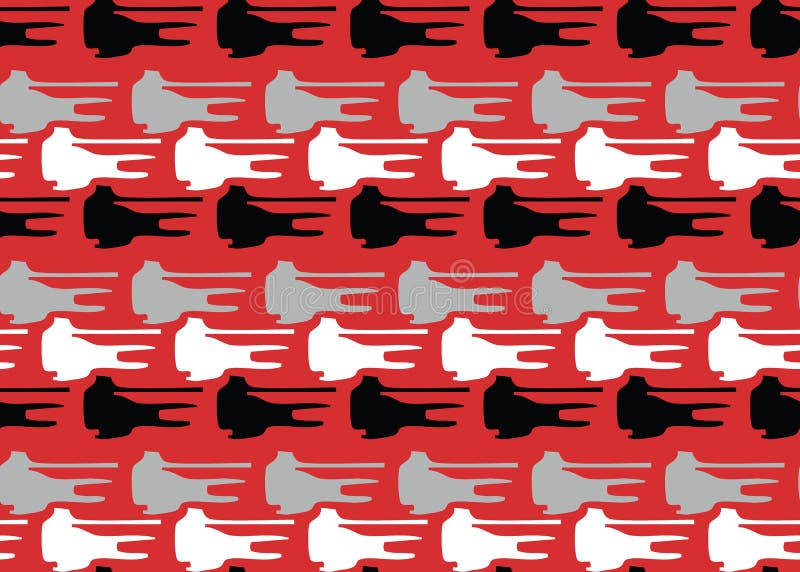 Vector Texture Background, Seamless Pattern. Hand Drawn, Red, Grey ...