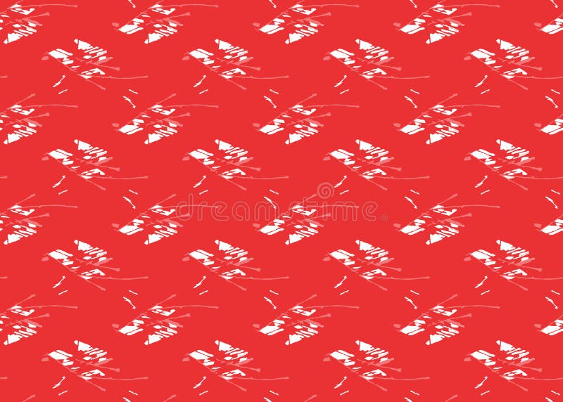 Vector Texture Background, Seamless Pattern. Hand Drawn, Red, White ...