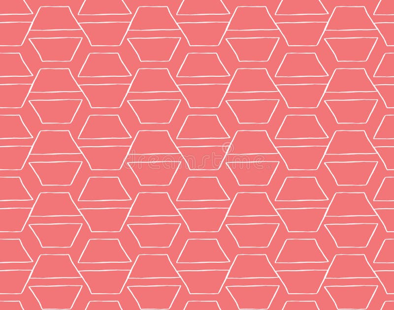 Vector Texture Background Seamless Pattern. Hand Drawn Red Wihte Colors ...