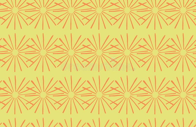 Vector Texture Background, Seamless Pattern. Hand Drawn, Yellow, Orange ...