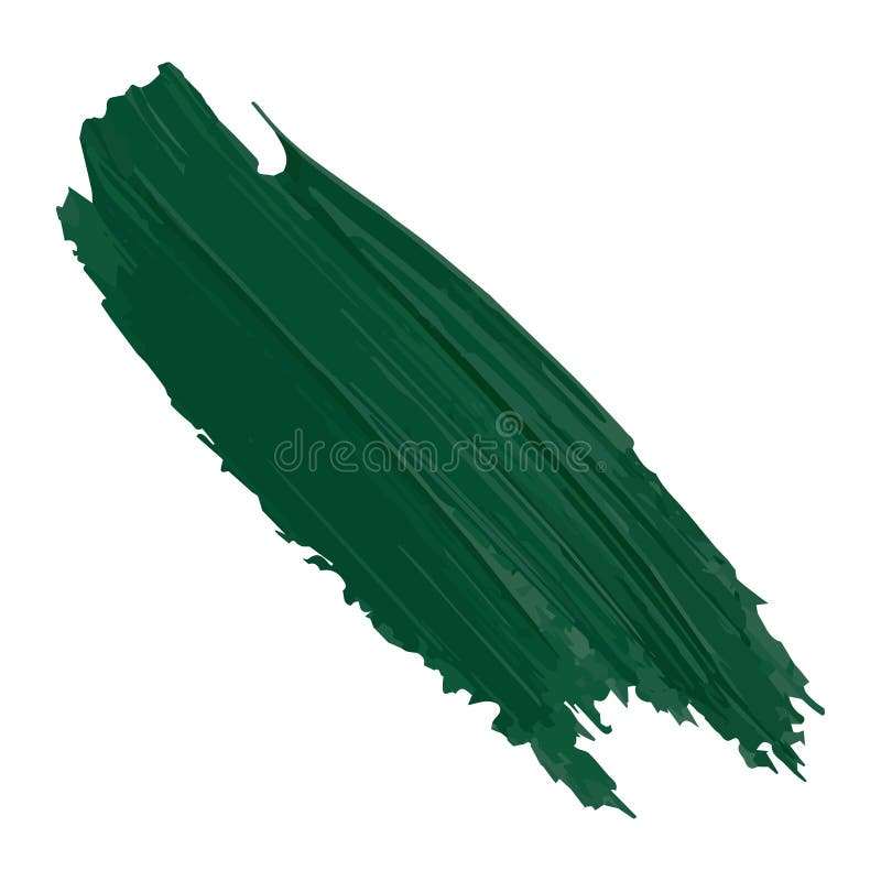 Vector Texture Design with Acrylic Paint with a Green Brush Stroke ...
