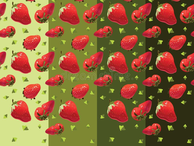 Vector Texture with Strawberries Stock Vector - Illustration of endless ...