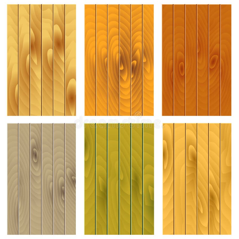Vector Texture of Wood, Set of Small Panels Stock Vector - Illustration ...