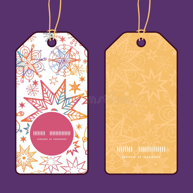 Vector Textured Christmas Stars Vertical Round Stock Vector ...