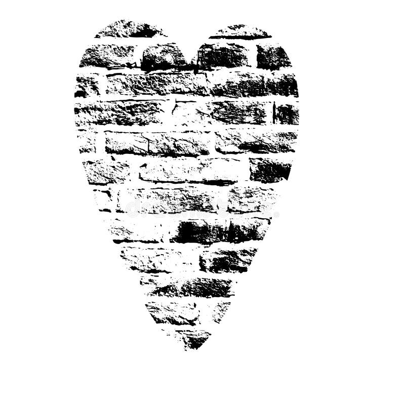 Vector textured heart stock vector. Illustration of isolated - 103320628