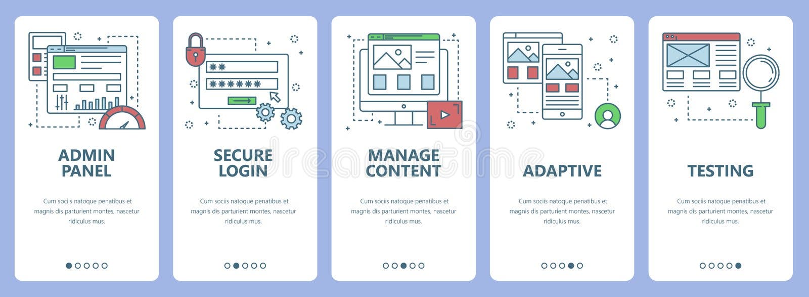 Vector Modern Thin Line Business Plan Concept Web Banners Stock Vector ...