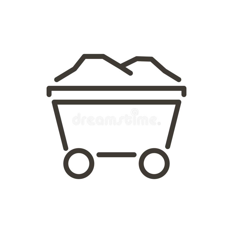 Vector Thin Line Icon Outline Linear Stroke Illustrations Of Mineral Or