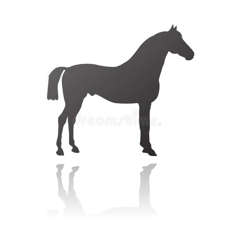 Vector thoroughbred horse stock vector. Illustration of design - 9876546