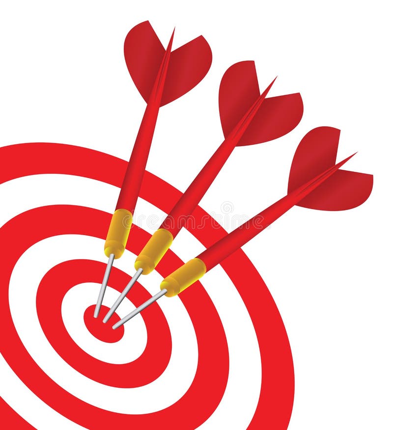 Hitting Target stock vector. Illustration of concepts - 31570195
