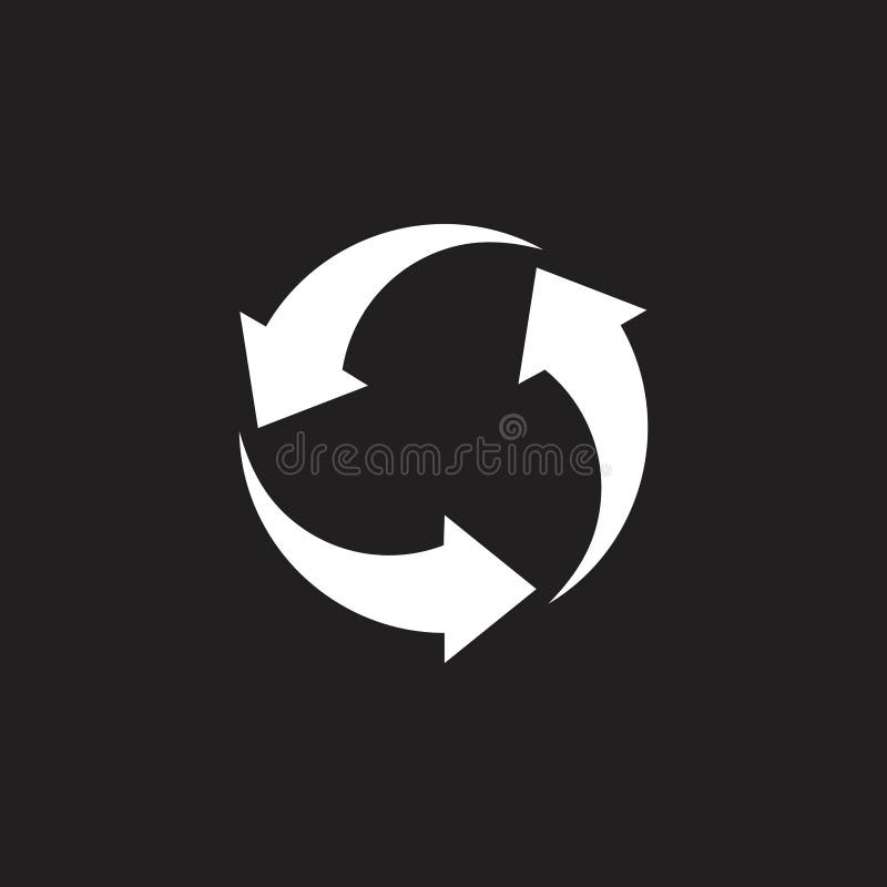 Three Arrow in Curve Object Logo Vector Stock Vector - Illustration of ...
