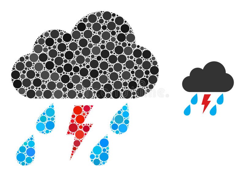 Lightning Storm Collage Stock Illustrations – 174 Lightning Storm ...