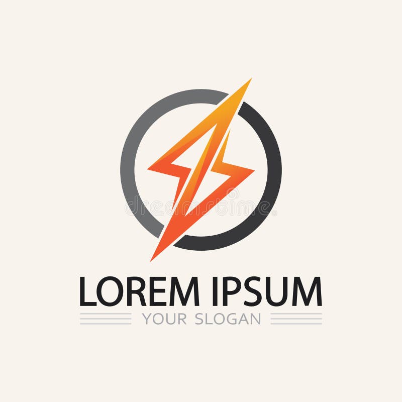 Vector Thunderbolt Logo Icon Design for High Voltage Energy and Fast ...