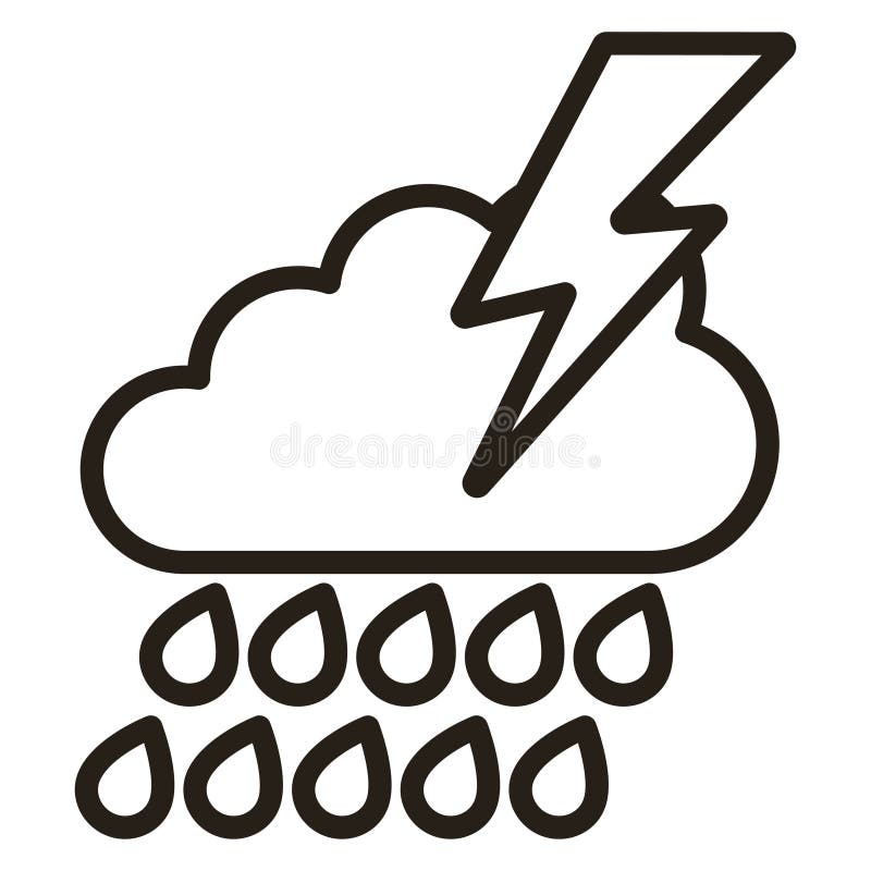 Thundercloud Isolated Stock Illustrations – 310 Thundercloud Isolated ...