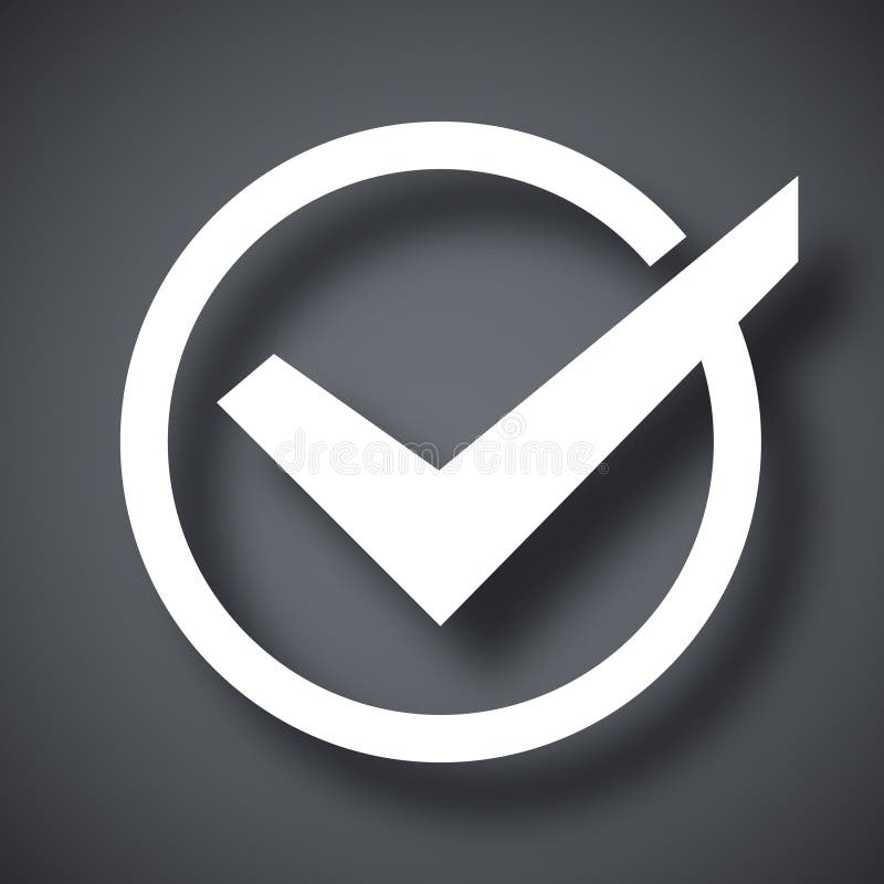 Vector tick icon stock vector. Illustration of icon - 240511173