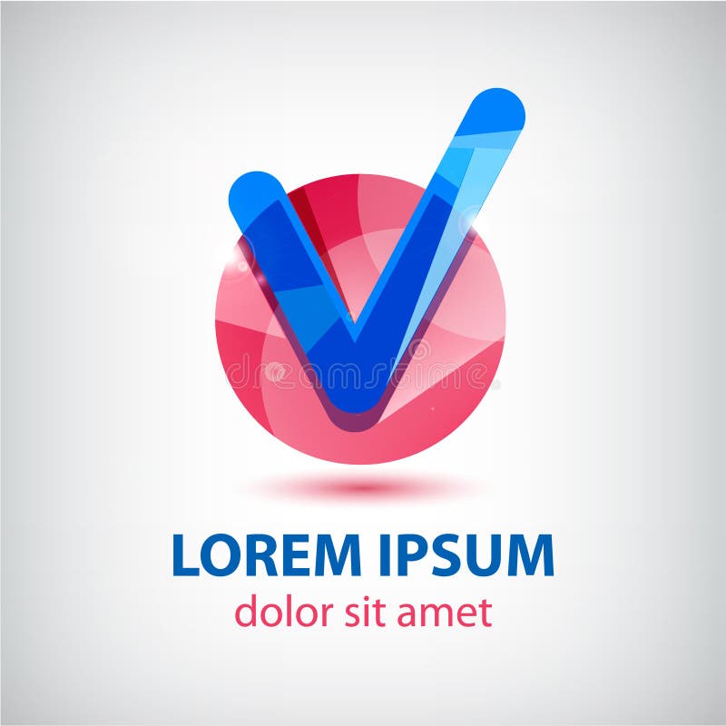 Vector Tick Icon, Logo Isolated Stock Vector - Illustration of modern ...