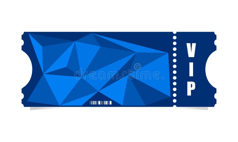 Ticket with Triangle Design Stock Illustration - Illustration of ...