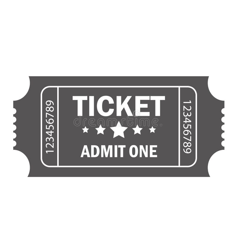 Vector Ticket. Vector Flat Ticket Illustration. Ticket Icon Stock ...