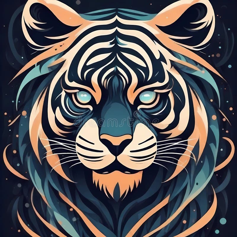 Vector Tiger Illustration. Logo Tiger Stock Illustration - Illustration ...