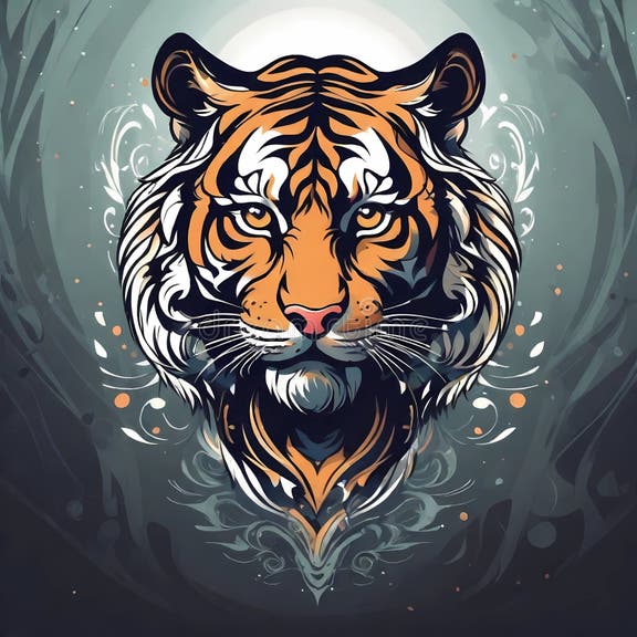 Vector Tiger Illustration. Logo Tiger Stock Illustration - Illustration ...