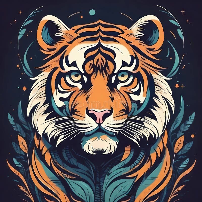 Vector Tiger Illustration. Logo Tiger Stock Illustration - Illustration ...