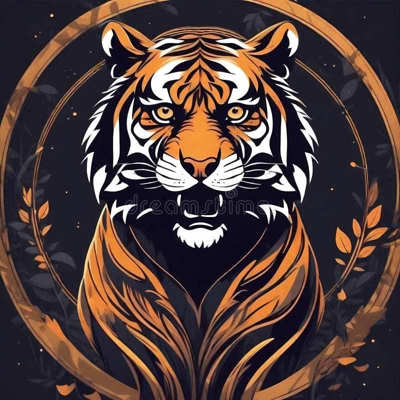 Vector Tiger Illustration. Logo Tiger Stock Illustration - Illustration ...