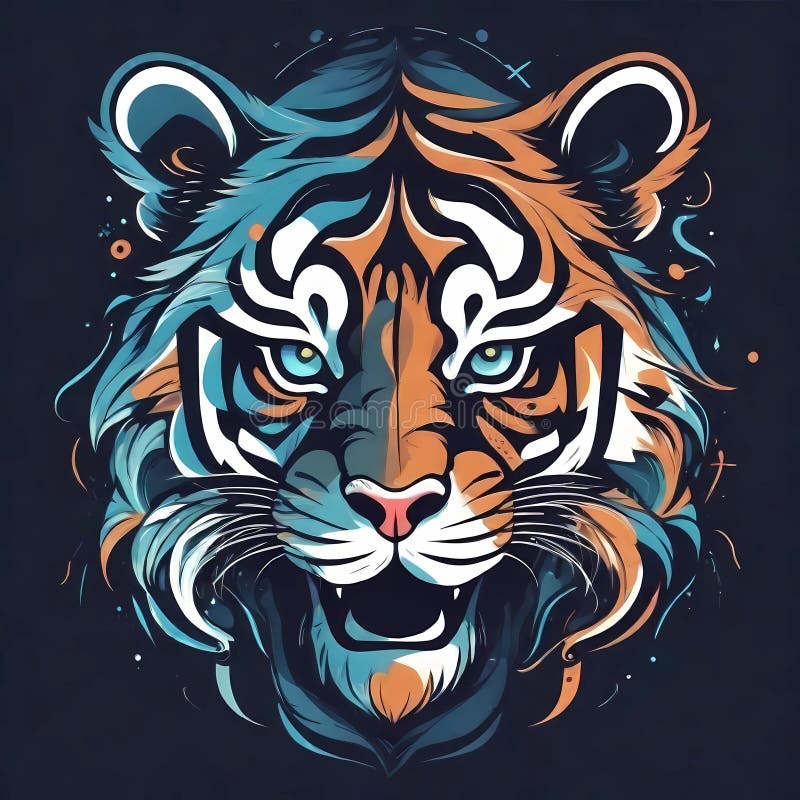Vector Tiger Illustration. Logo Tiger Stock Illustration - Illustration ...