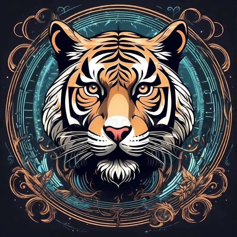 Vector Tiger Illustration. Logo Tiger Stock Illustration - Illustration ...