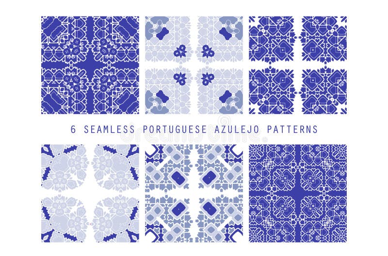 Vector Tile Pattern, Lisbon Floral Mosaic Stock Illustration ...