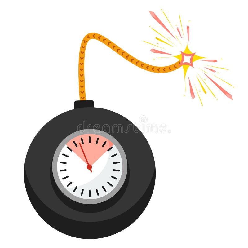 Vector time bomb stock vector. Illustration of abstract - 78407691