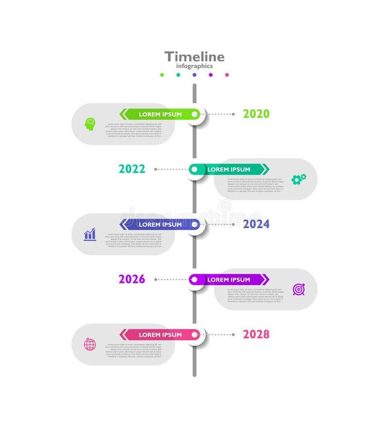 Vector Timeline Business Infographics Template Design Stock Vector ...