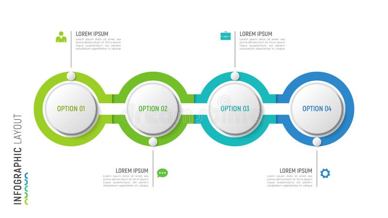 Vector Timeline Chart Infographic Design for Data Visualization. Stock ...