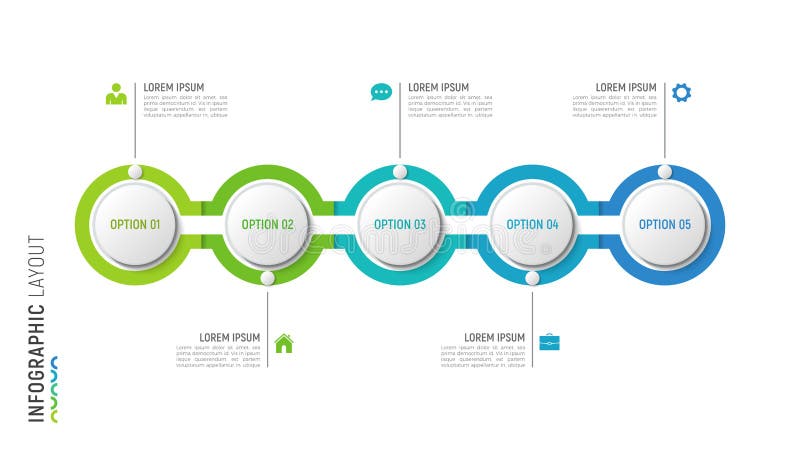 Vector Timeline Chart Infographic Design for Data Visualization. Stock ...