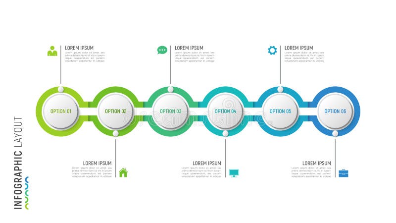 Timeline Chart Infographic Template for Data Visualization. 8 St Stock ...