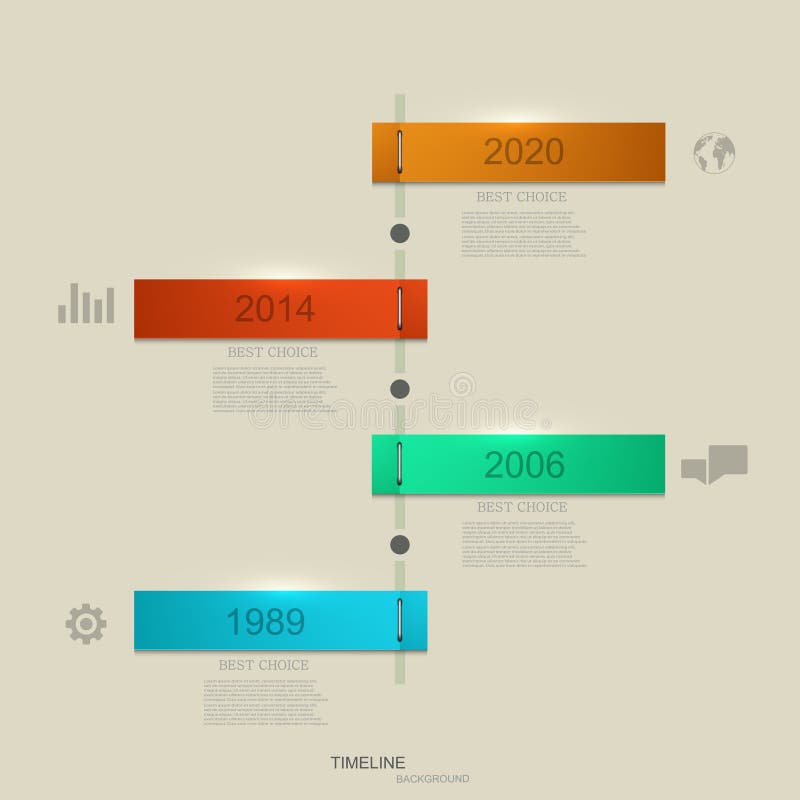 Vector Timeline Infographic Element Design. Stock Vector - Illustration ...