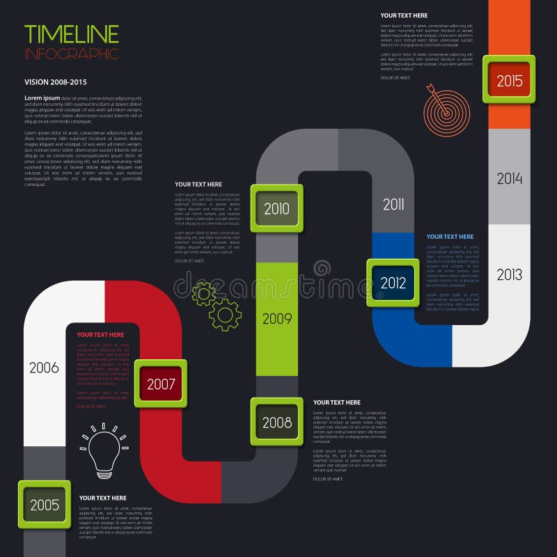 Vector Timeline Infographic. Modern Simple Design. Stock Vector ...