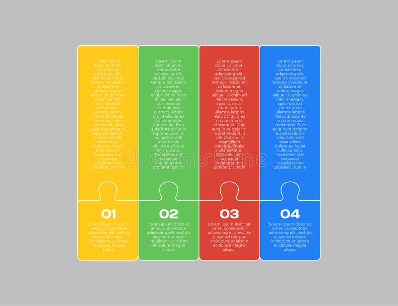 Vector Diagram Infographic Process on 4 Steps Stock Illustration ...