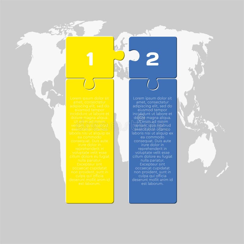Vector Diagram Infographic Process on 2 Steps Stock Vector ...