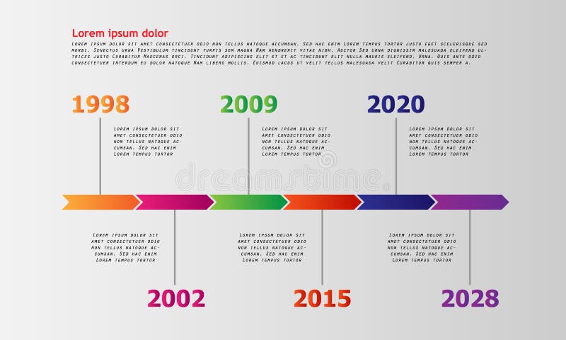 Milestone History Timeline Template with Information for Your Success ...