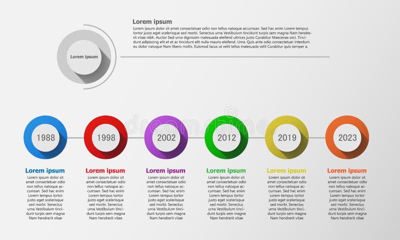 Milestone History Timeline Template with Information for Your Success ...