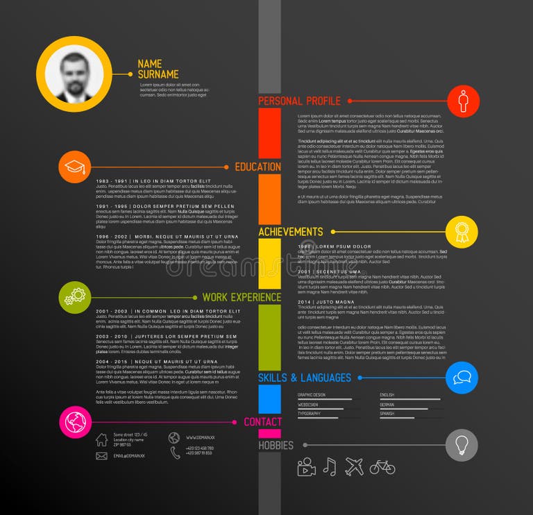 Timeline Cv Template Stock Illustrations – 748 Timeline Cv Template ...