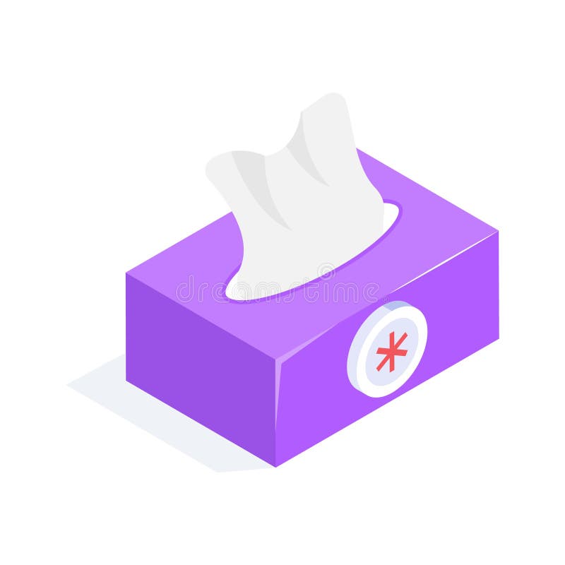 Vector of Tissue Box for Personal Hygiene and Care Stock Vector ...