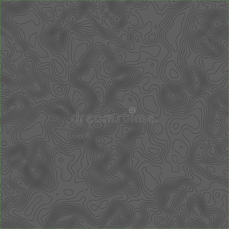 Vector Topographic Contour Map. Curved Lines on White Background ...