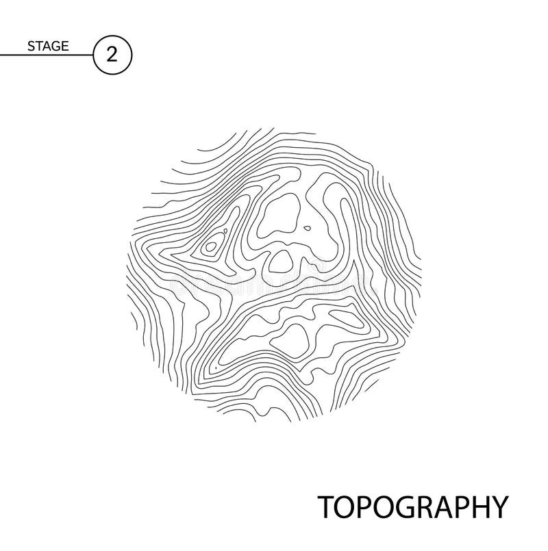 Vector topography map stock vector. Illustration of cartography - 115250703