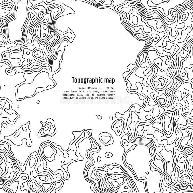 Vector topography map stock vector. Illustration of banner - 114599956