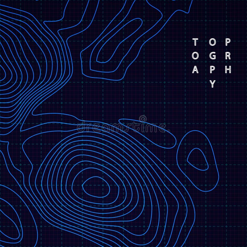 Vector topography map stock vector. Illustration of grid - 114599934