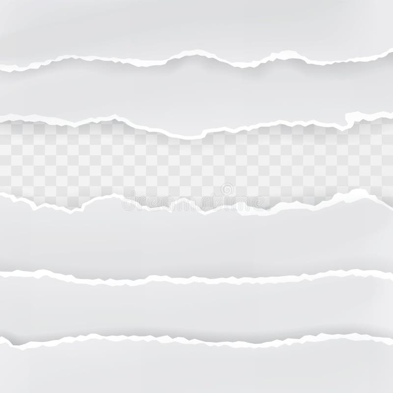 Vector Torn Hole In Sheet Of Paper. Transparent Background Of Resulting ...