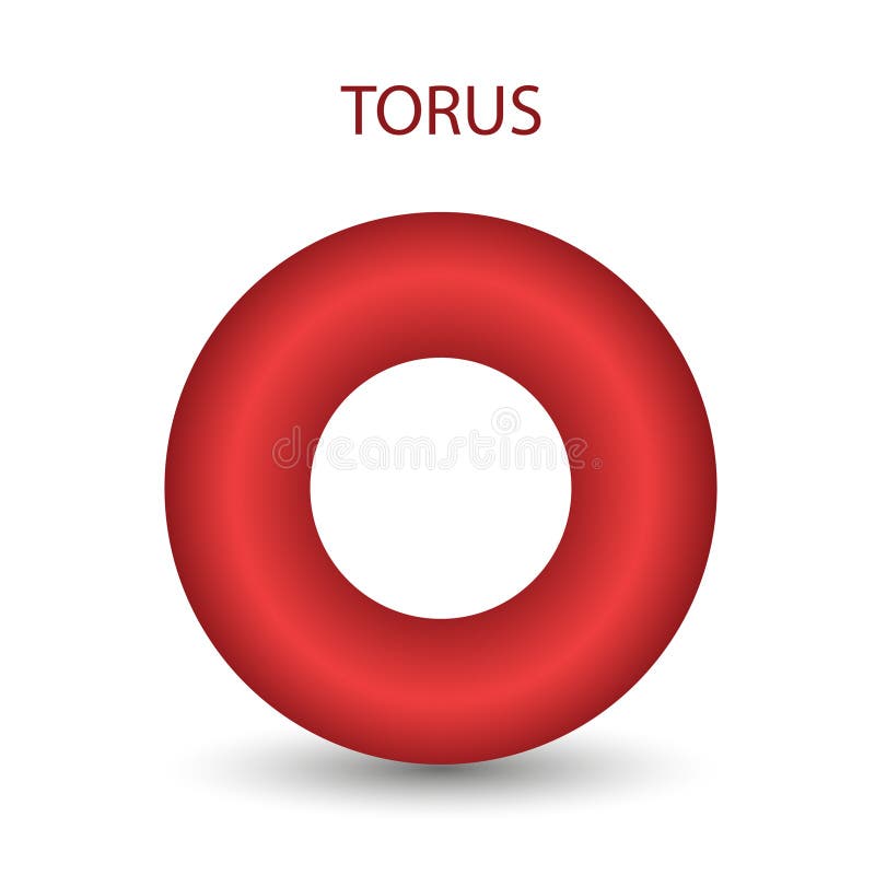 Vector Torus with Gradients and Shadow for Game, Icon, Package Design ...